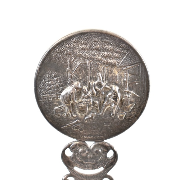 Vintage Hans Jensen | Accessories | Hans Jensen Silver Plate Repousse ...